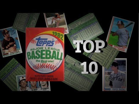 10 Most Valuable Cards From 1982 Topps Baseball - Youtube
