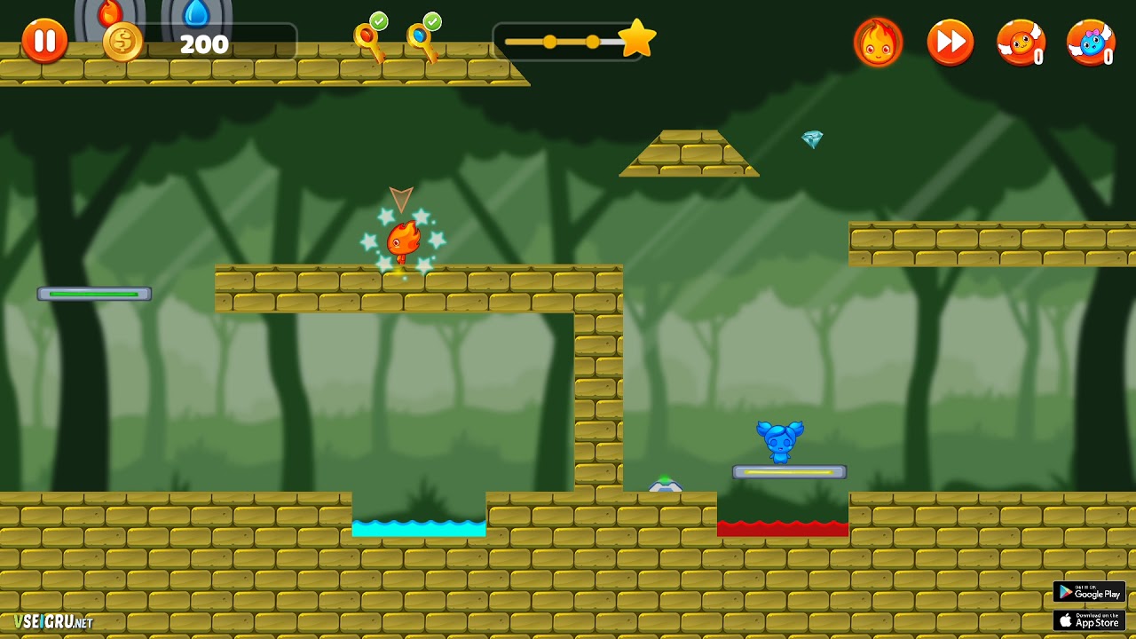 Game Fire and Water for Kids - Funny and Cute Game for Children 6 - YouTube