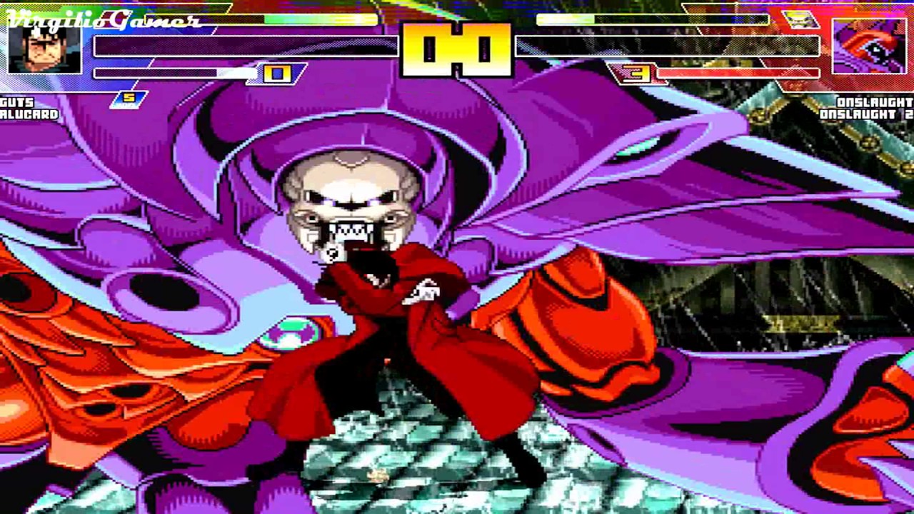 Random MUGEN:Guts/Alucard vs Onslaught/Onslaught 2 - YouTube