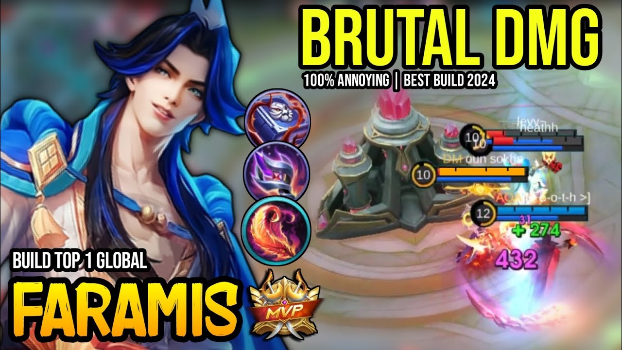 FARAMIS BEST BUILD 2024 | BUILD TOP GLOBAL FARAMIS GAMEPLAY | MOBILE ...
