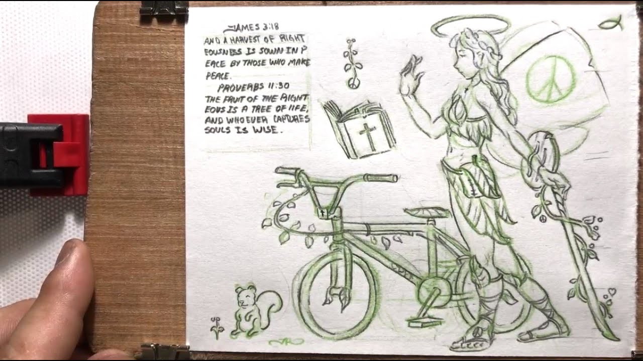 How To Draw A Faerie Knight Biker (Concept Art Character Design) Day ...
