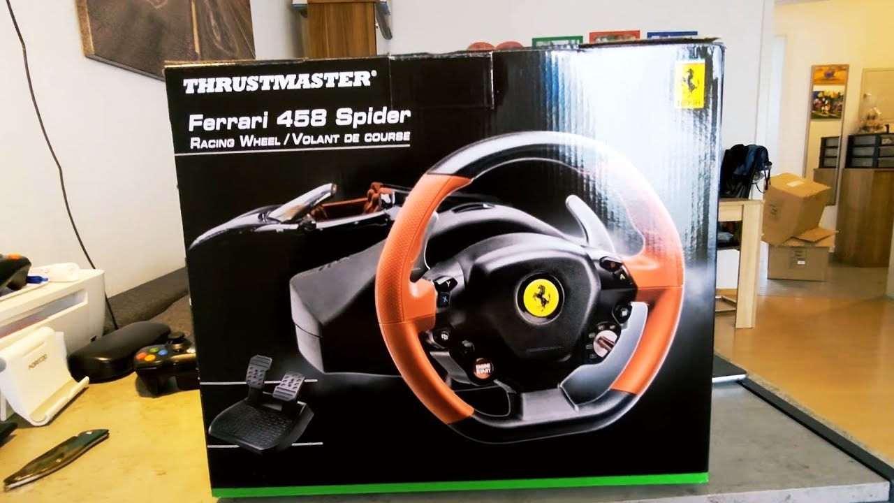 Thrustmaster Ferrari 458 Spider Racing Wheel | Xbox One + Series S/X ...