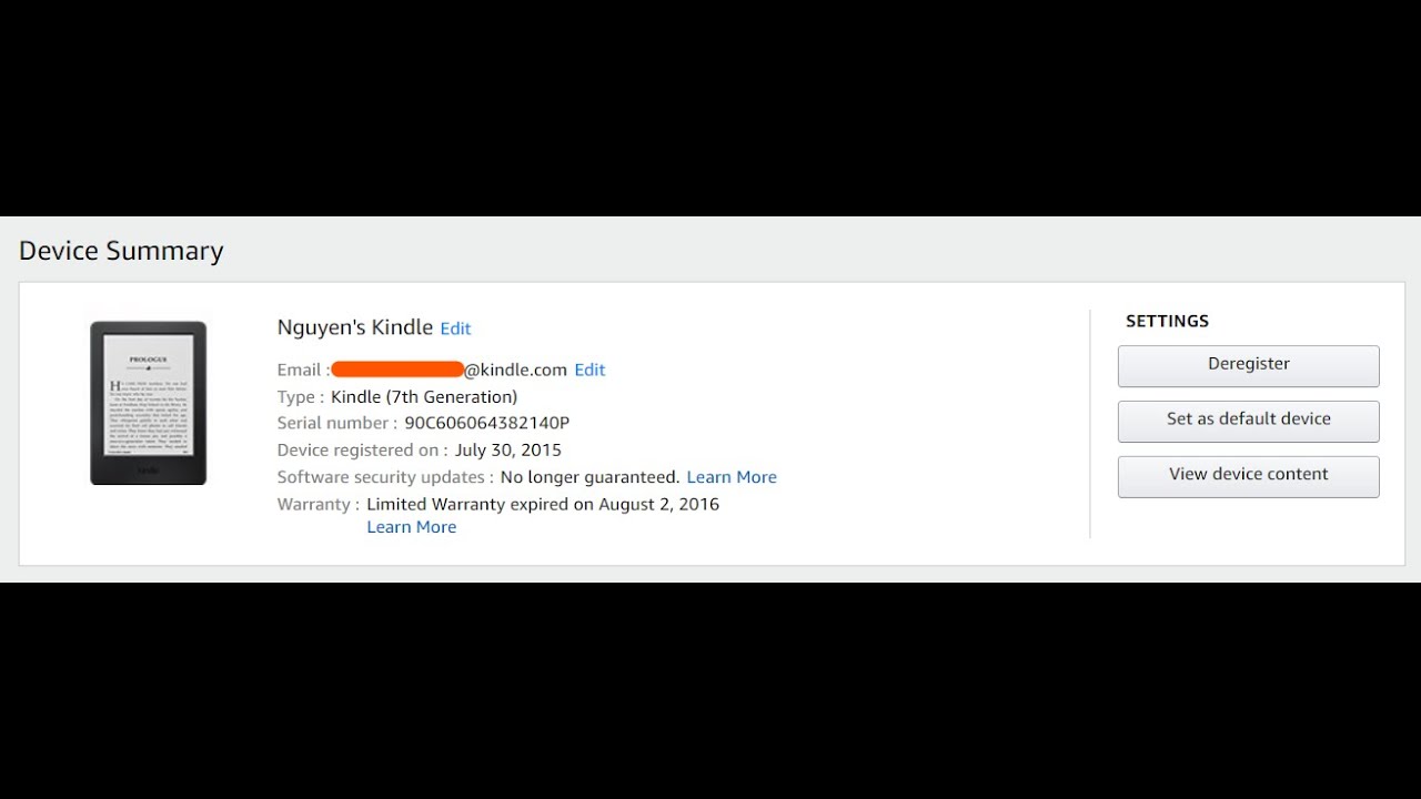 Video test Kindle Basic 7th generation (Used) - YouTube