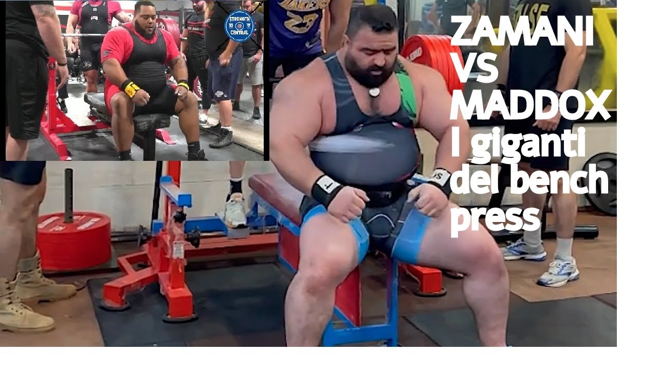 Daniel Danial Zamani VS Julius Maddox lotta fra giganti del bench press ...