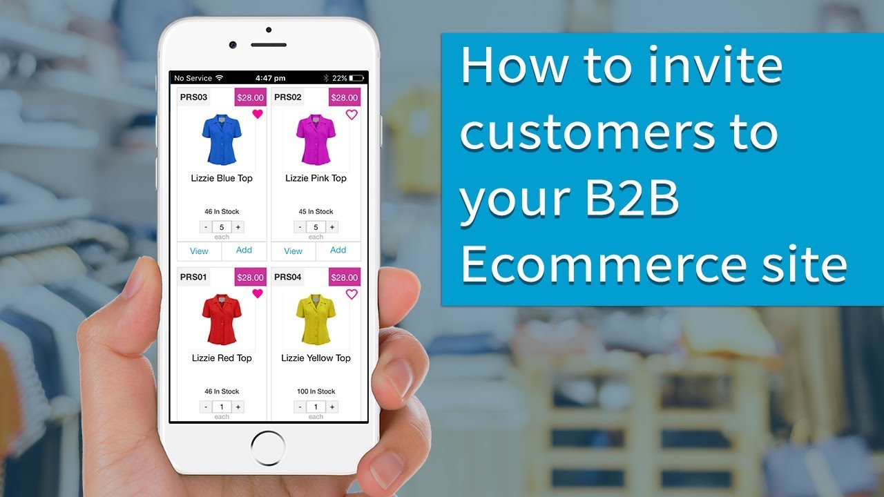 How to invite customers to your B2B Ecommerce site - SalesIn - YouTube