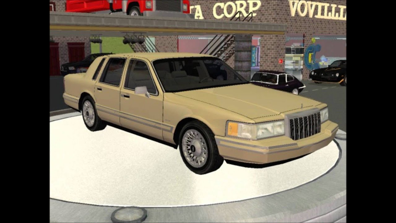 Sims 2 Car Conversion by VoVillia Corp. - 1991 Lincoln Towncar - YouTube