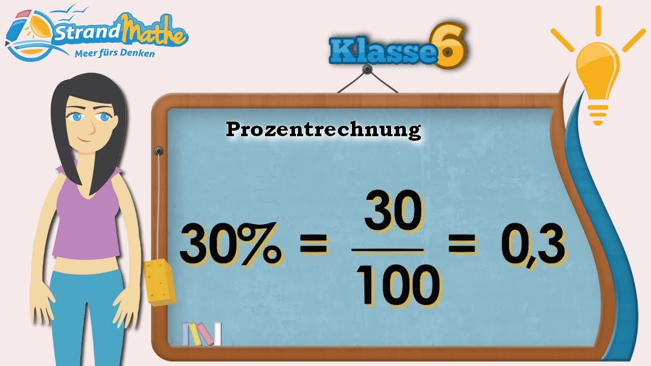 Prozentrechnung Verstehen Klasse 6 Wissen YouTube Prozentrechnung Verstehen Klasse 6 Wissen YouTube
