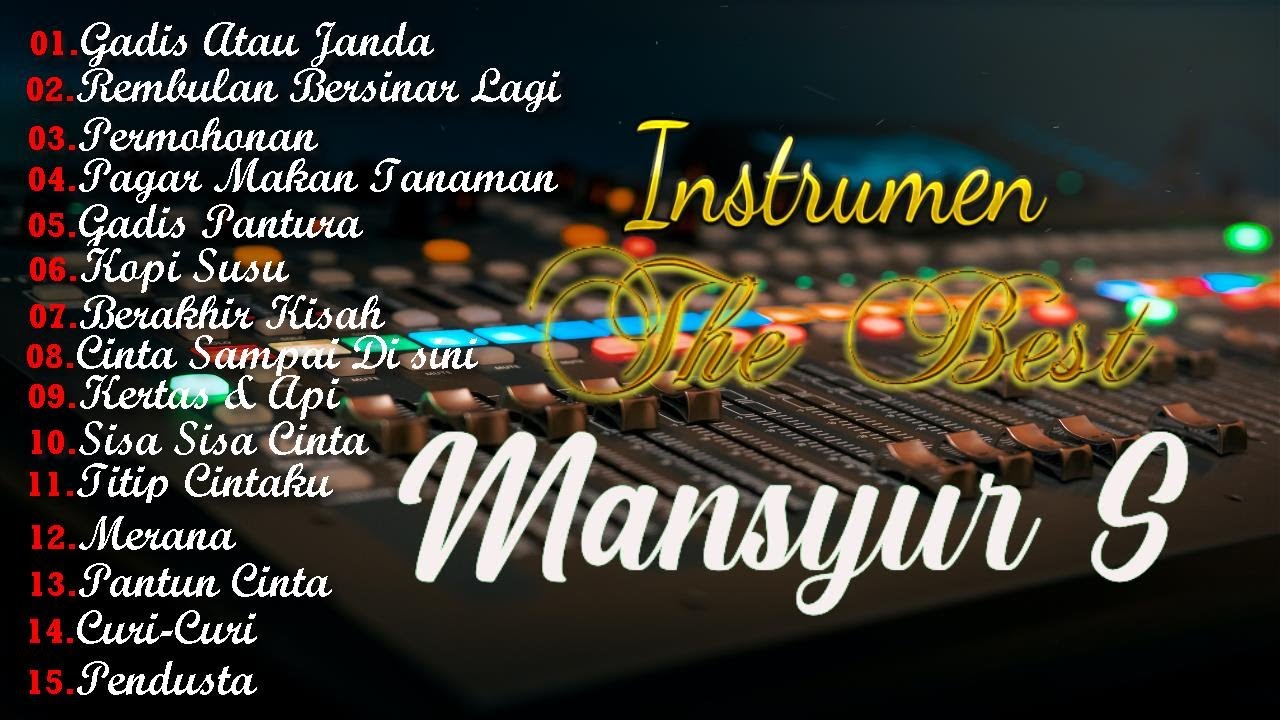 INSTRUMEN DANGDUT || Lagu Lagu Terbaik Mansyur S - YouTube