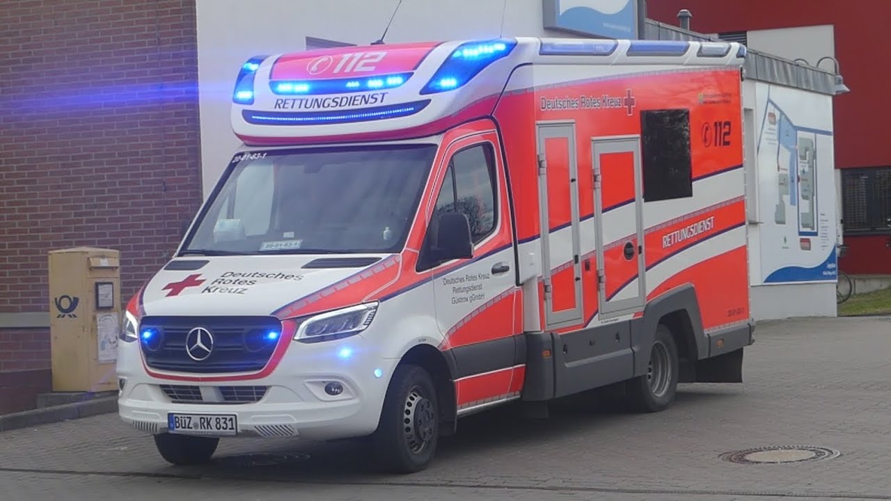 RTW 1 DRK Rettungswache Bützow - YouTube