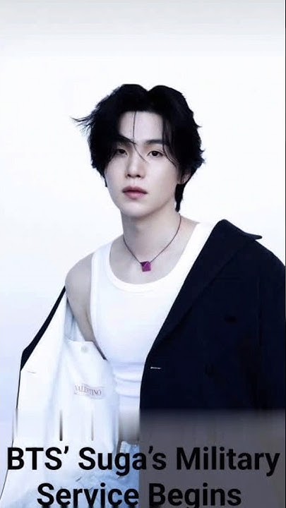 BTS'S SUGA MILITARY SERVICE BEGINS ENLISTED #bts #suga #minyoongi #militaryservice #enlisted # ...