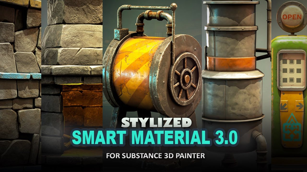 3dex Stylized Material 3.0 - Announcement and Preview - YouTube