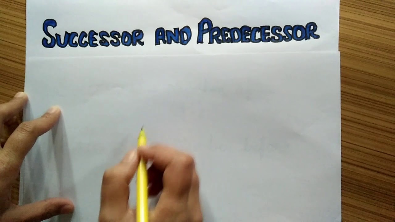 Successor and Predecessor - YouTube