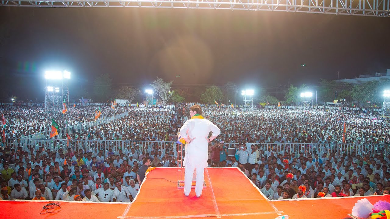 बीड येथे भव्य रॅली व विजयी संकल्प सभेचे क्षणचित्रे...#shivraj_mane ...