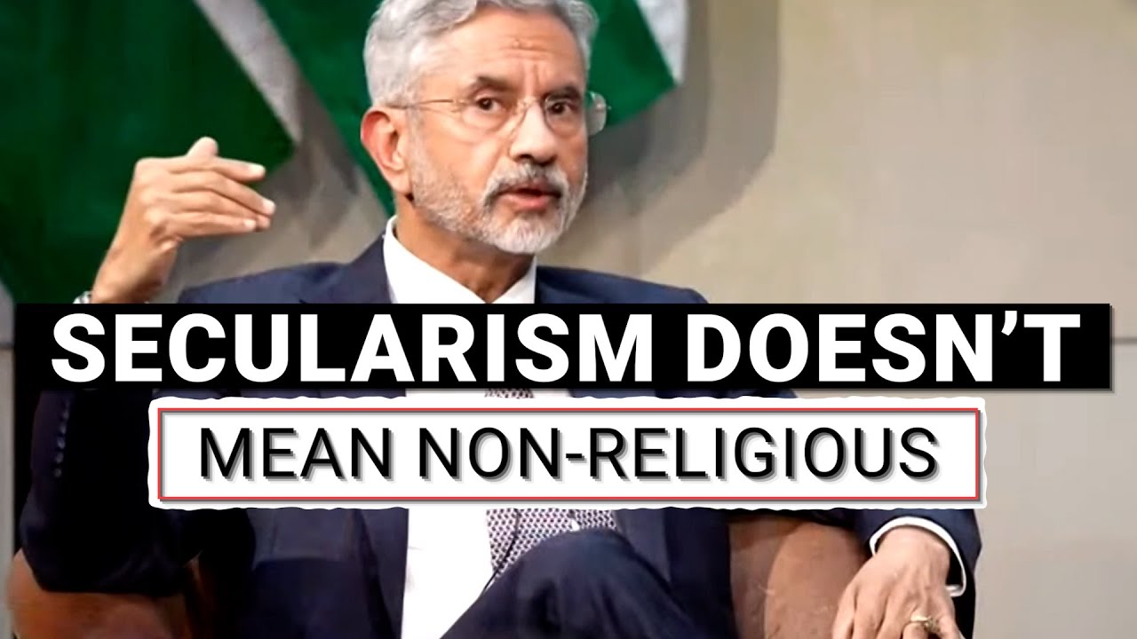 Jaishankar on India's Secularism: "Equal Respect for All Faiths" - YouTube