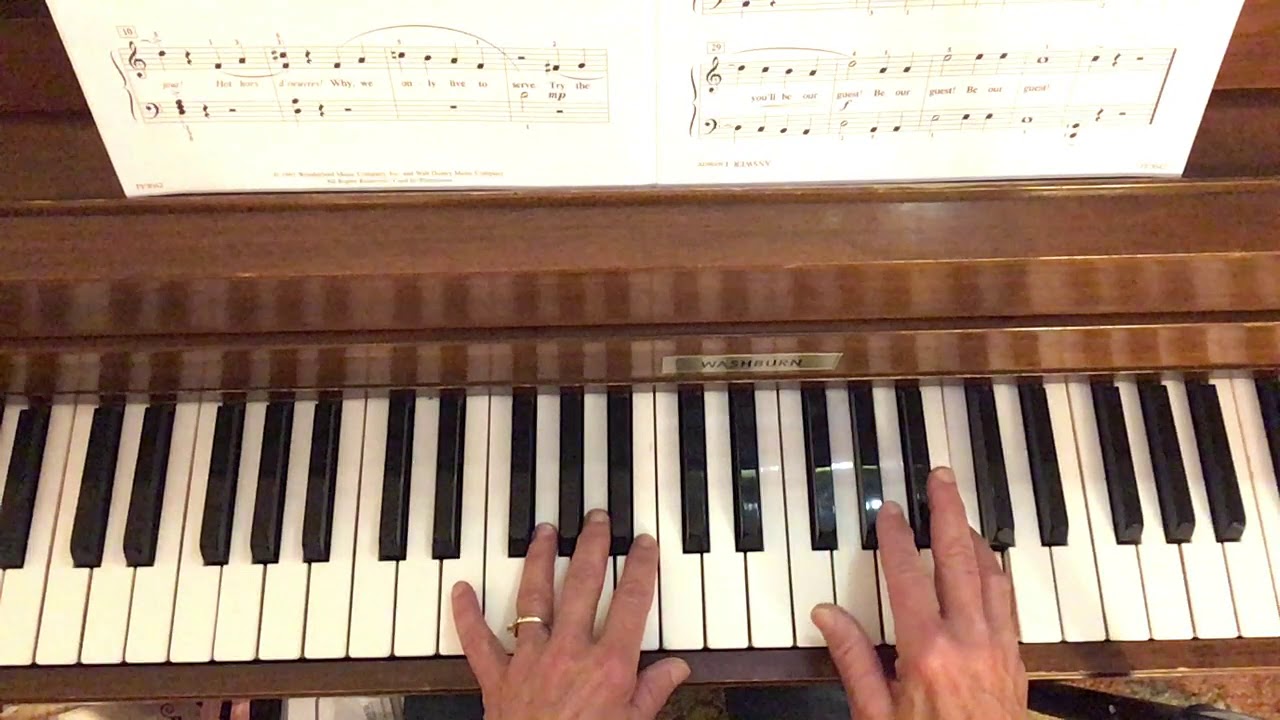 Be our guest piano tutorial - YouTube
