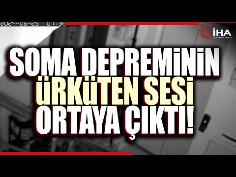 Depremin Ürküten Sesi Güvenlik Kamerasına Yansıdı