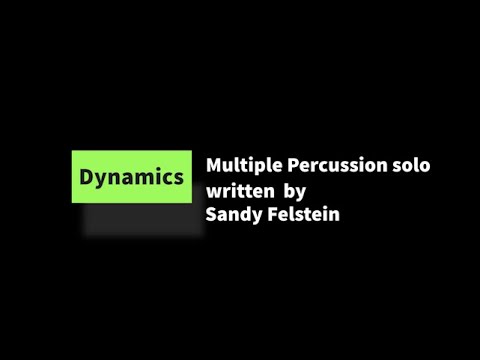 Dynamics - Multiple Percussion Solo - YouTube