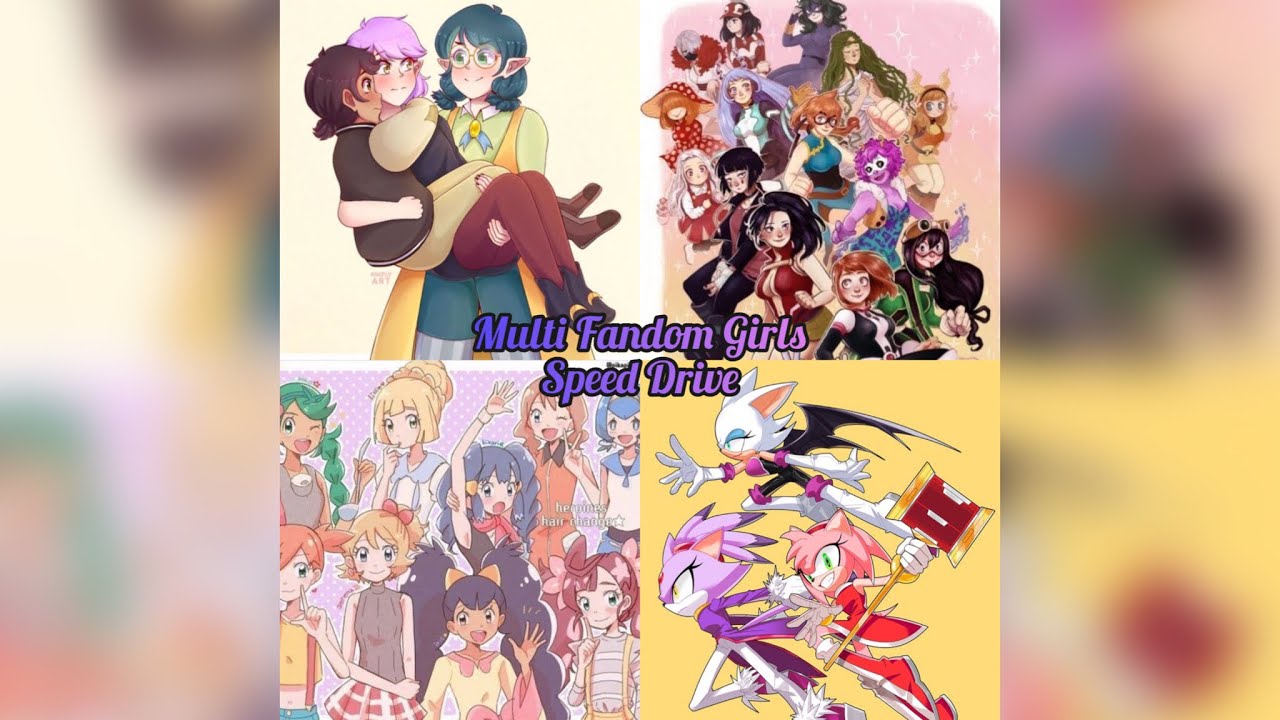 Multi Fandom Girls - Speed Drive AMV (From: Barbie Movie) - YouTube