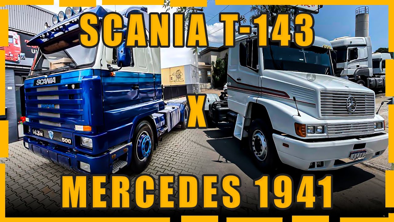 MERCEDES 1941 VS SCANIA T-143 | QUAL CAMINHÃO É MELHOR? - YouTube