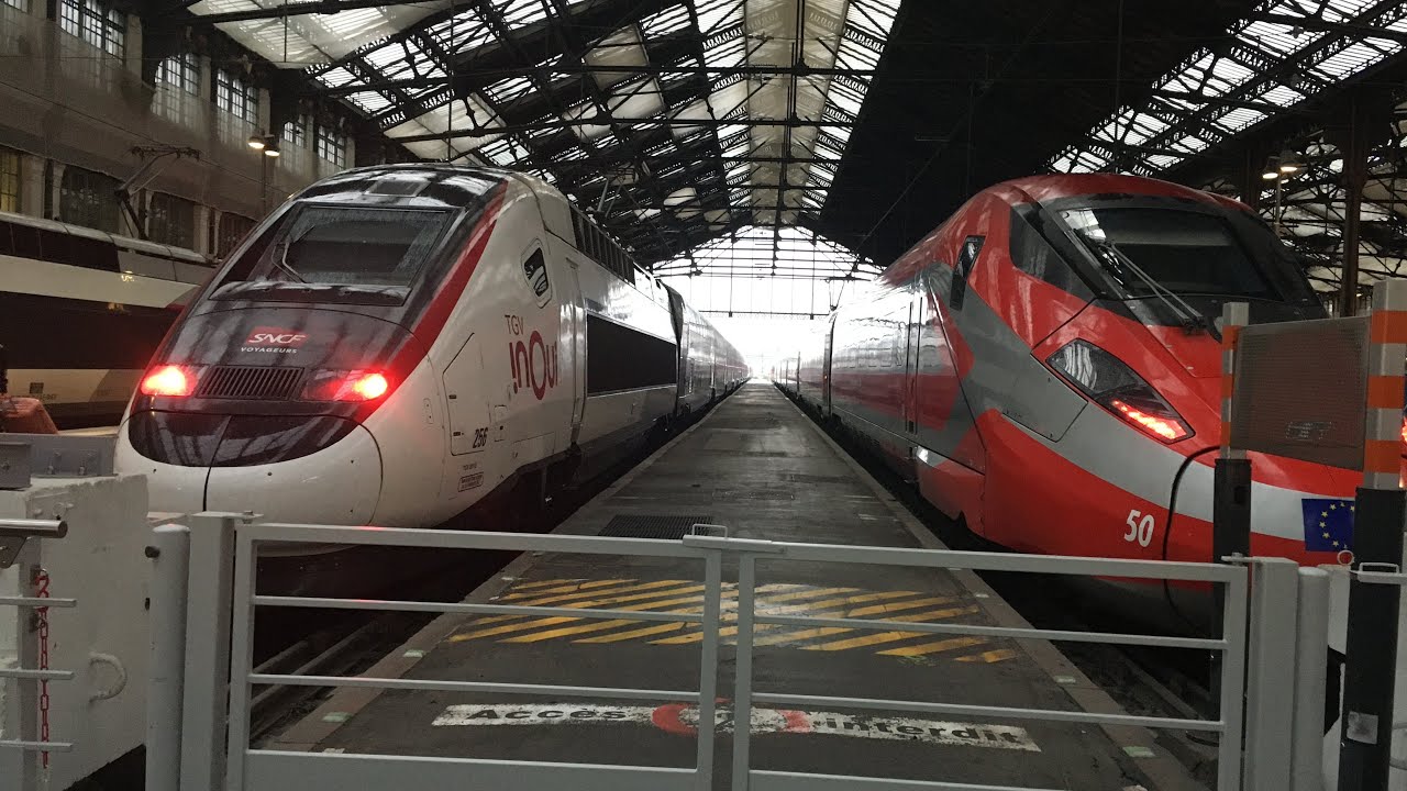 Séquence arrivées et départs de trains à Paris Gare de Lyon - YouTube