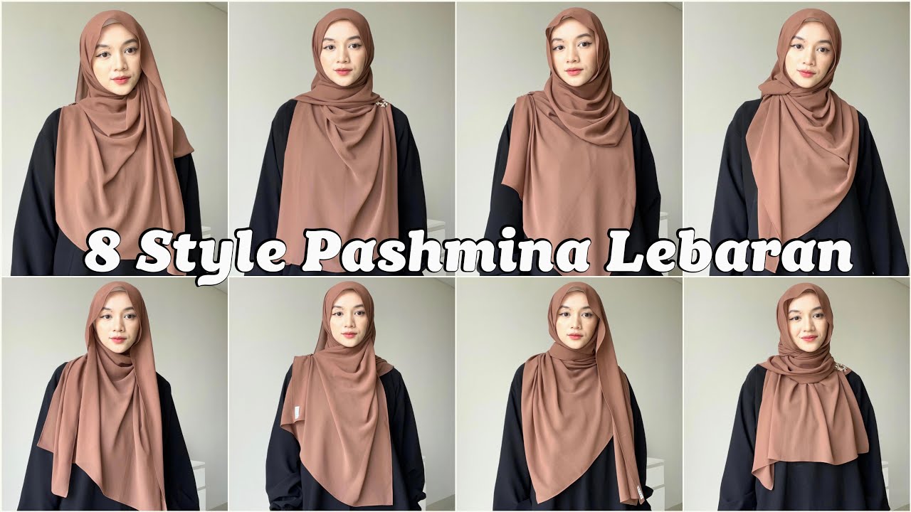 Tutorial Pashmina Lebaran - YouTube