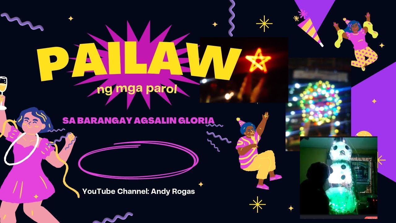 Pailaw ng mga Parol sa aming Barangay|Agsalin|| AndyRogas - YouTube