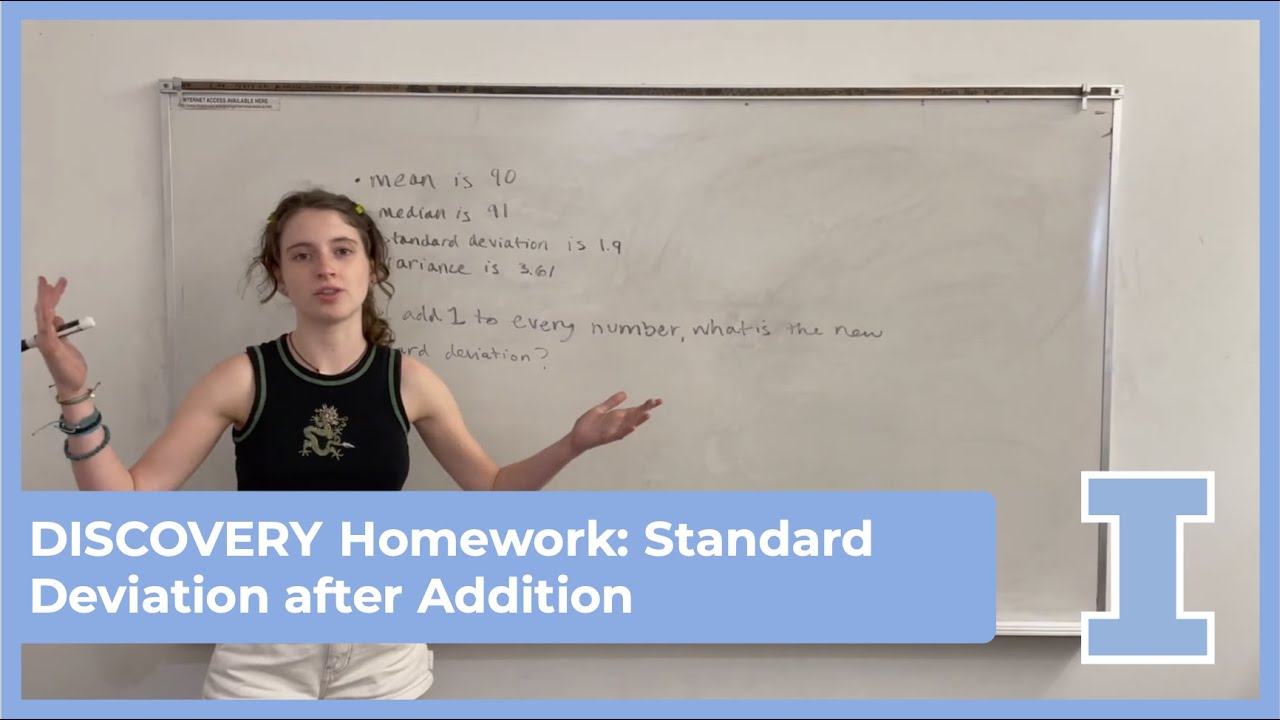 DISCOVERY Homework 2.02: Standard Deviation after Addition - YouTube