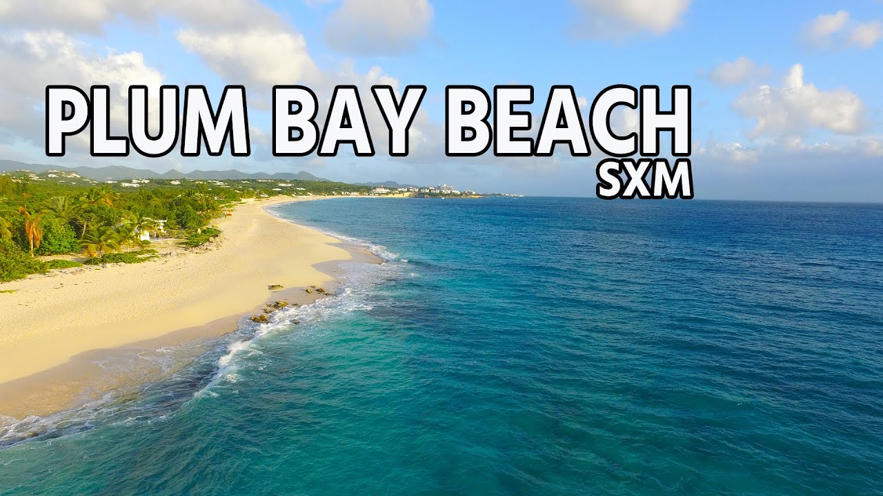 Plum Bay Beach | St Martin Beach in Terres Basses - YouTube