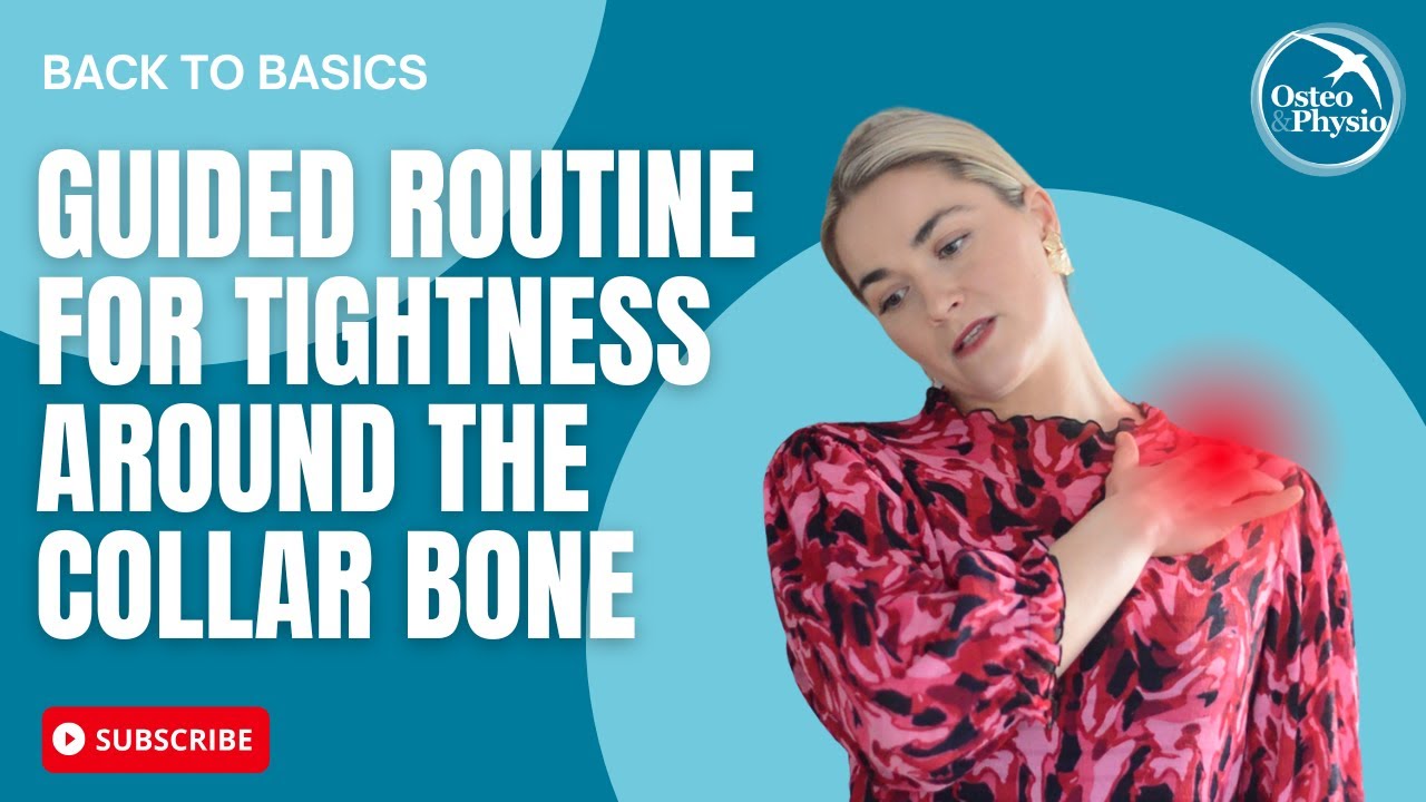 Guided routine to help reduce tightness around the collar bone - YouTube