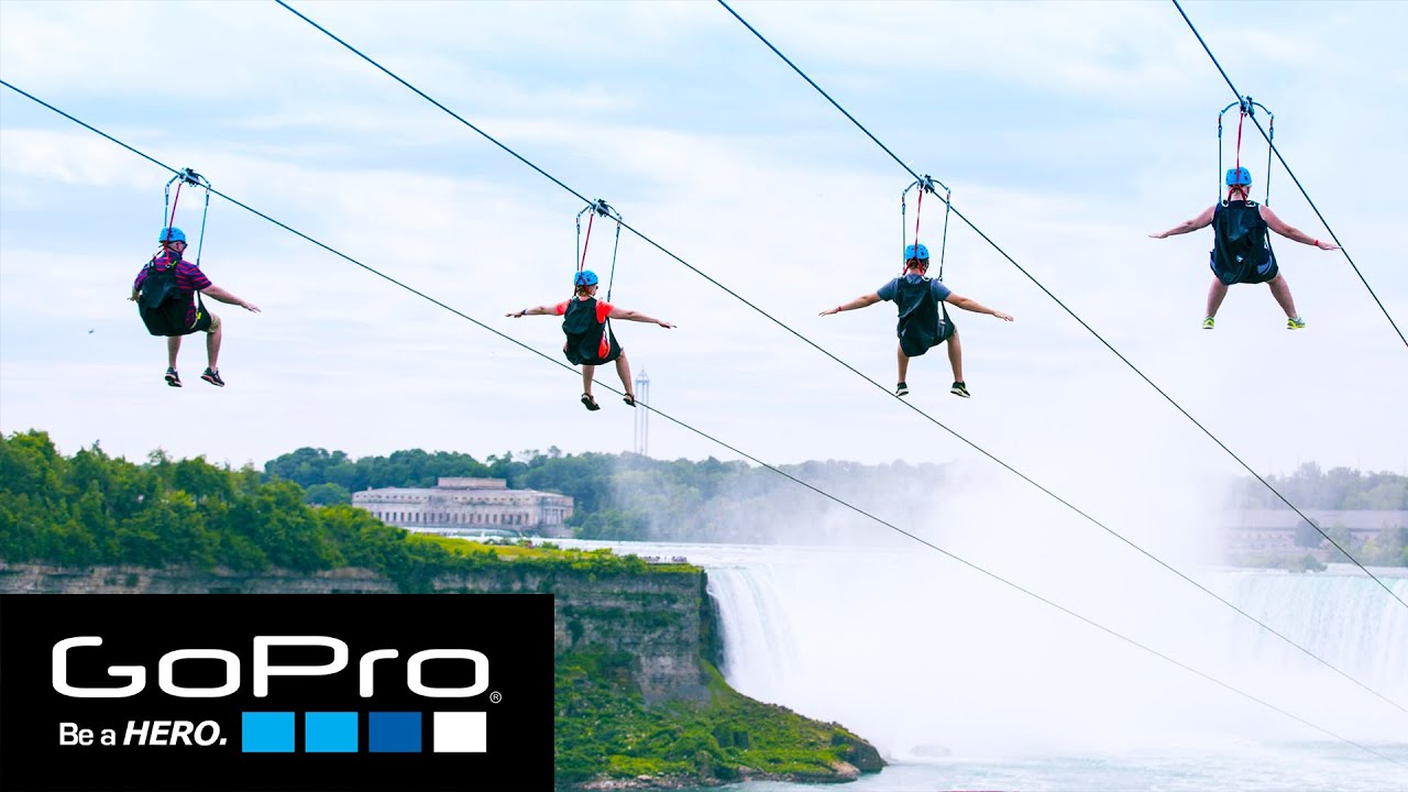 Zipline Niagara Falls GoPro Footage WildPlay MistRidr Zipline Niagara ...