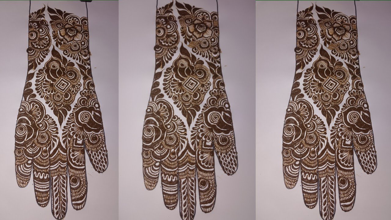 Easy Cut Work Step By Step Mehndi Design for Beginners|| आसान तरीके ...