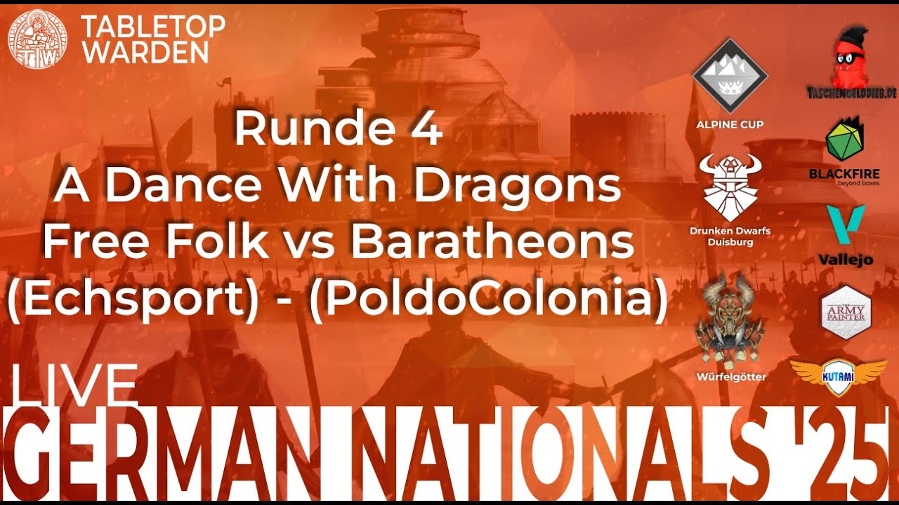 Runde 4 - ASoIaF German Nationals 25 - Echsport vs PoldiColonia - YouTube