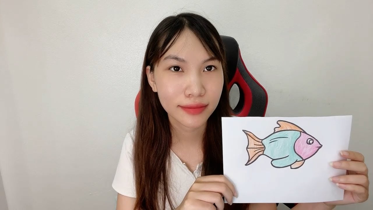 Color the image of a goldfish with crayons - Noman Haider - YouTube