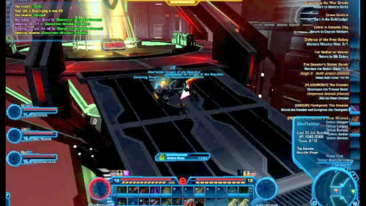 SWTOR Esseles Flashpoint Trooper Healing (Bosses Only) - YouTube
