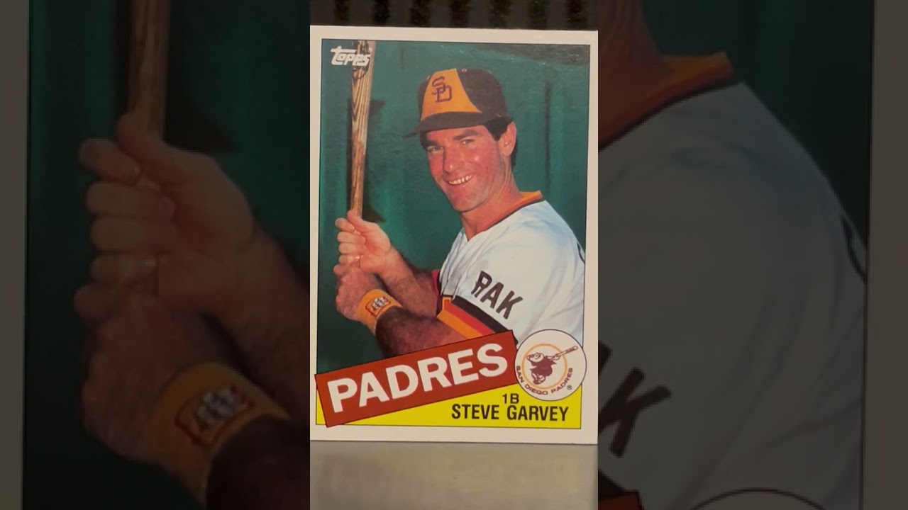 Steve Garvey San Diego Padres 1985 Topps baseball card MLB NL most ...