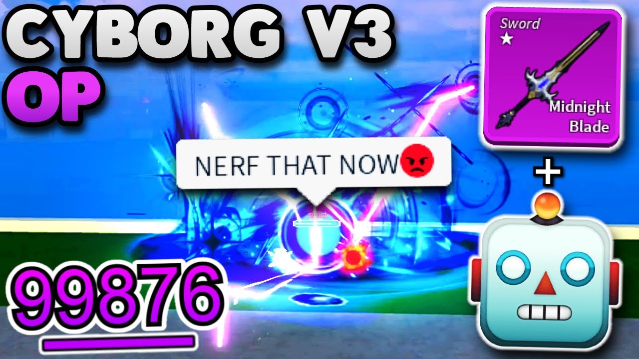 Midnight Blade REWORK + Cyborg V3 Is UNESCAPABLE... (Blox Fruits) - YouTube