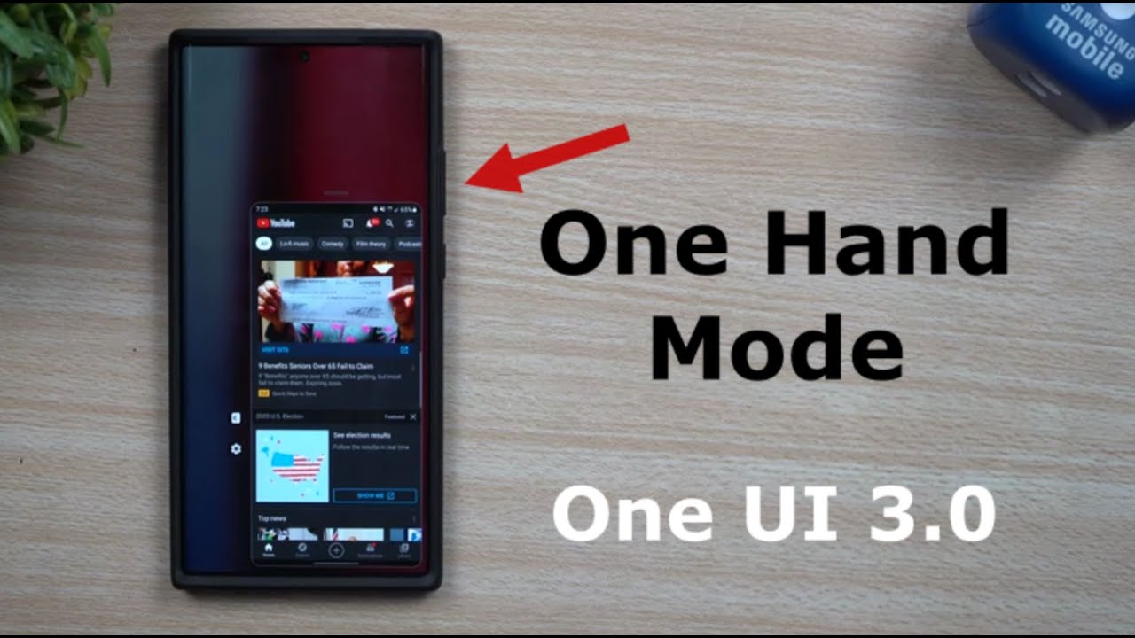 Samsung's New One Hand Mode - One UI 3.0 Beta - YouTube