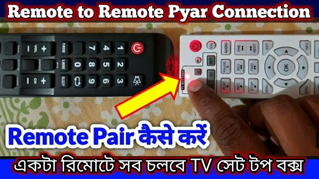 How to pair TV Remote with set top box | DD Free Dish Remote Pairing ...