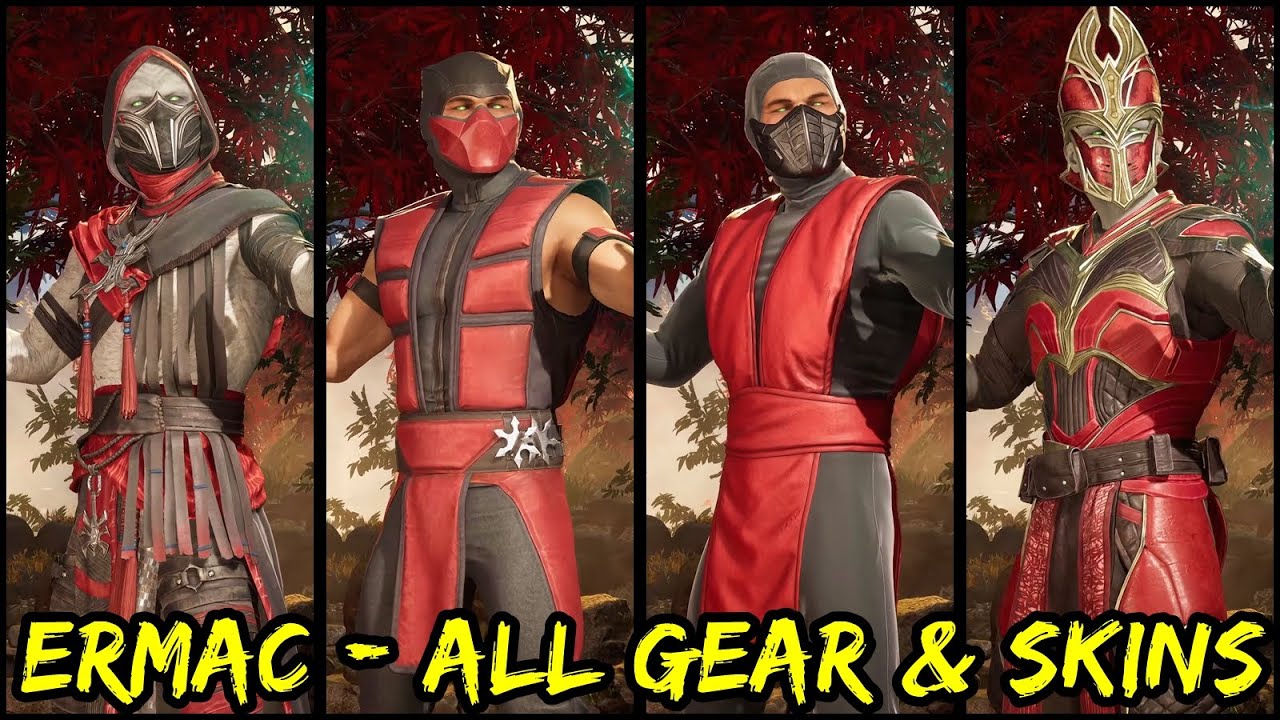 Ermac Showcase - All Gear & Skins (Definitive Edition) - Mortal Kombat ...