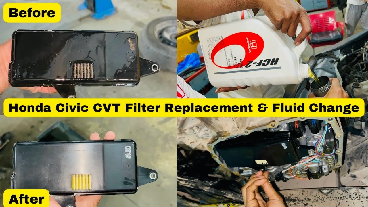 Honda Civic CVT Filter Replacement & Fluid Change - YouTube