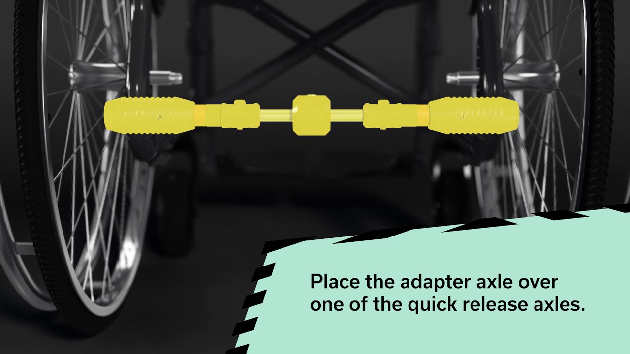 How the SMOOV one power assist is installed on a folding frame - YouTube