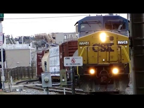 CSX Yard Job with Lots of K5LA Horn and CPL Change - YouTube
