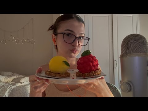 meyve seklindeki pastalari yiyorum-asmr turkce | eating sounds