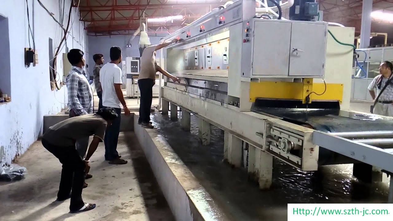 Machinery and equipment of solid surface production line - YouTube
