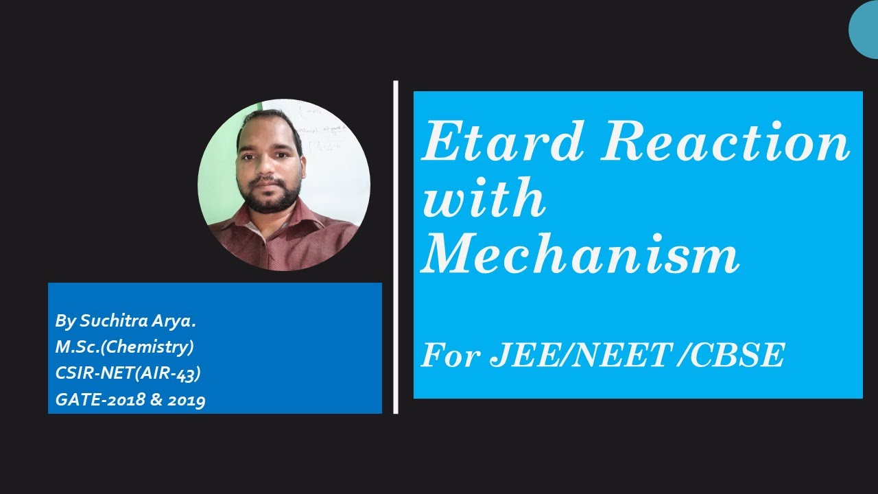 Etard Reaction with Mechanism|Name Reactions|JEE|NEET|CBSE7 October ...
