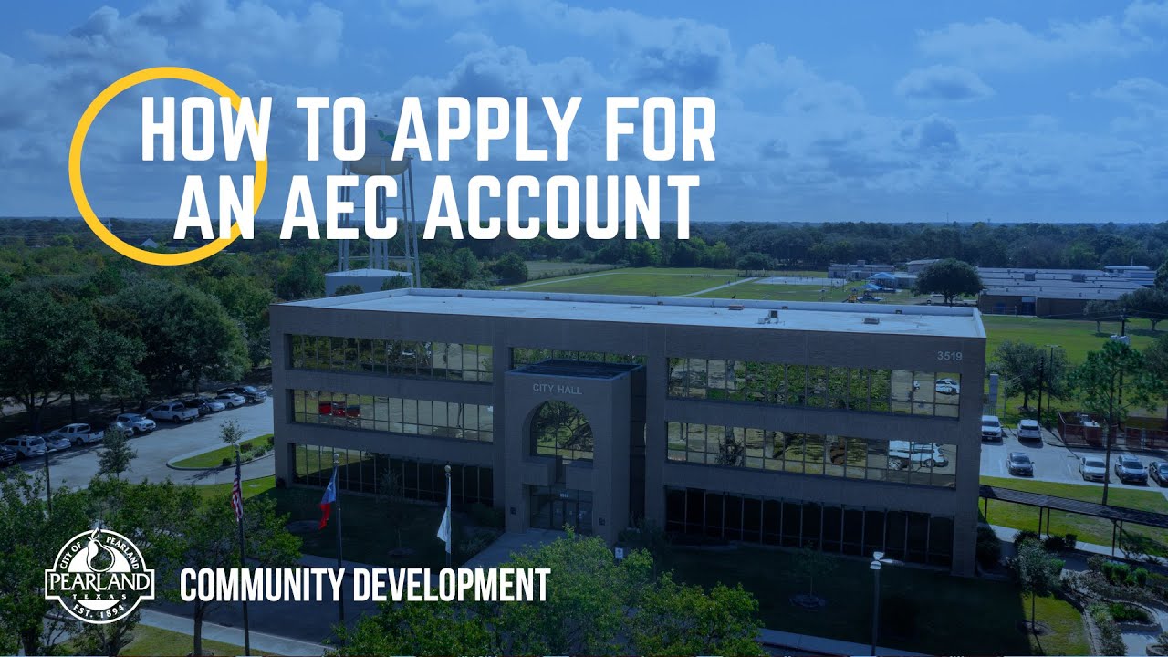 How To Apply For An AEC Account - YouTube