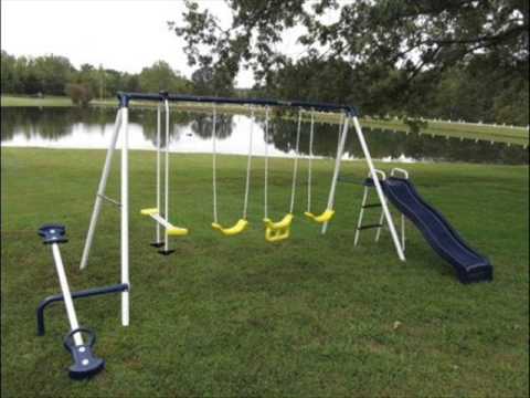 Flexible Flyer Swing Around Fun Swing Set - YouTube