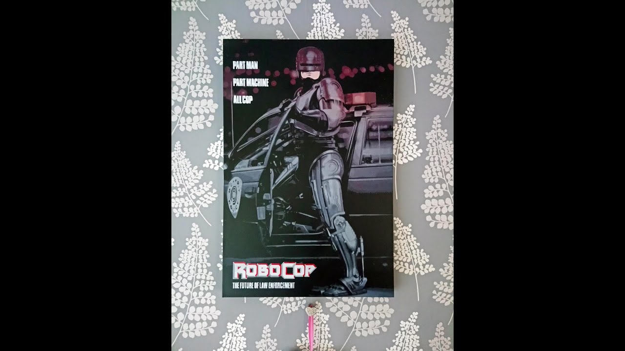 Robocop spray paint stencil art - YouTube