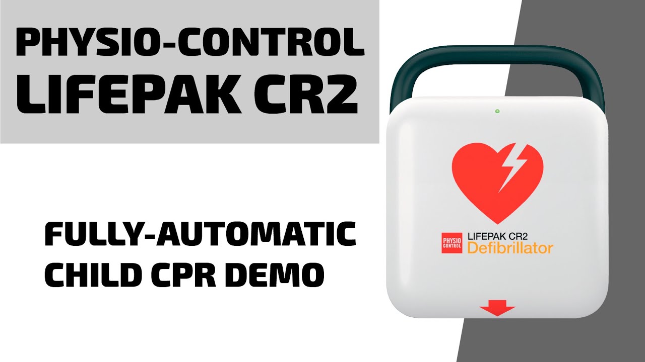 Physio-Control LIFEPAK CR2 AED - Fully Automatic Child CPR Demo - YouTube