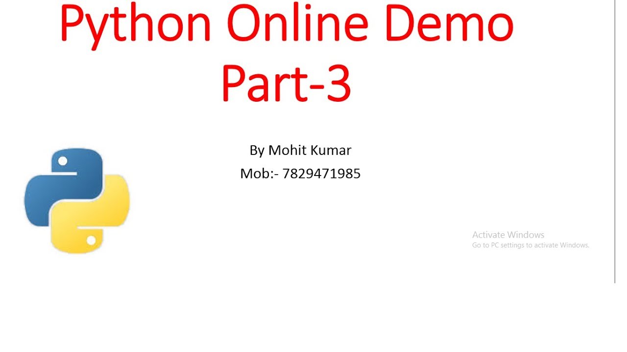 Python Part 3 - YouTube